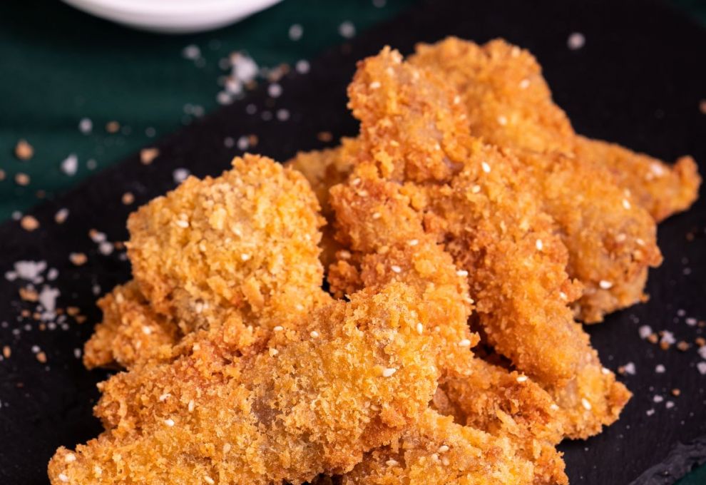 Rántott borjúláb tormás mártogatóval